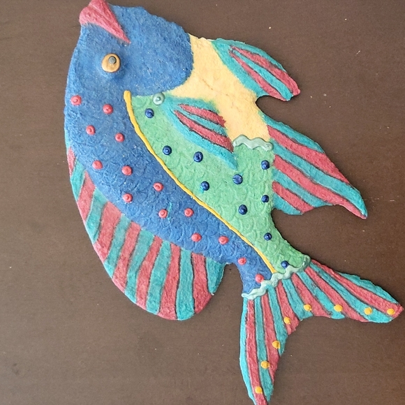 Barbara Melby-Burhans | Accents | Seaside Fish Paper Wall Sculpture ...